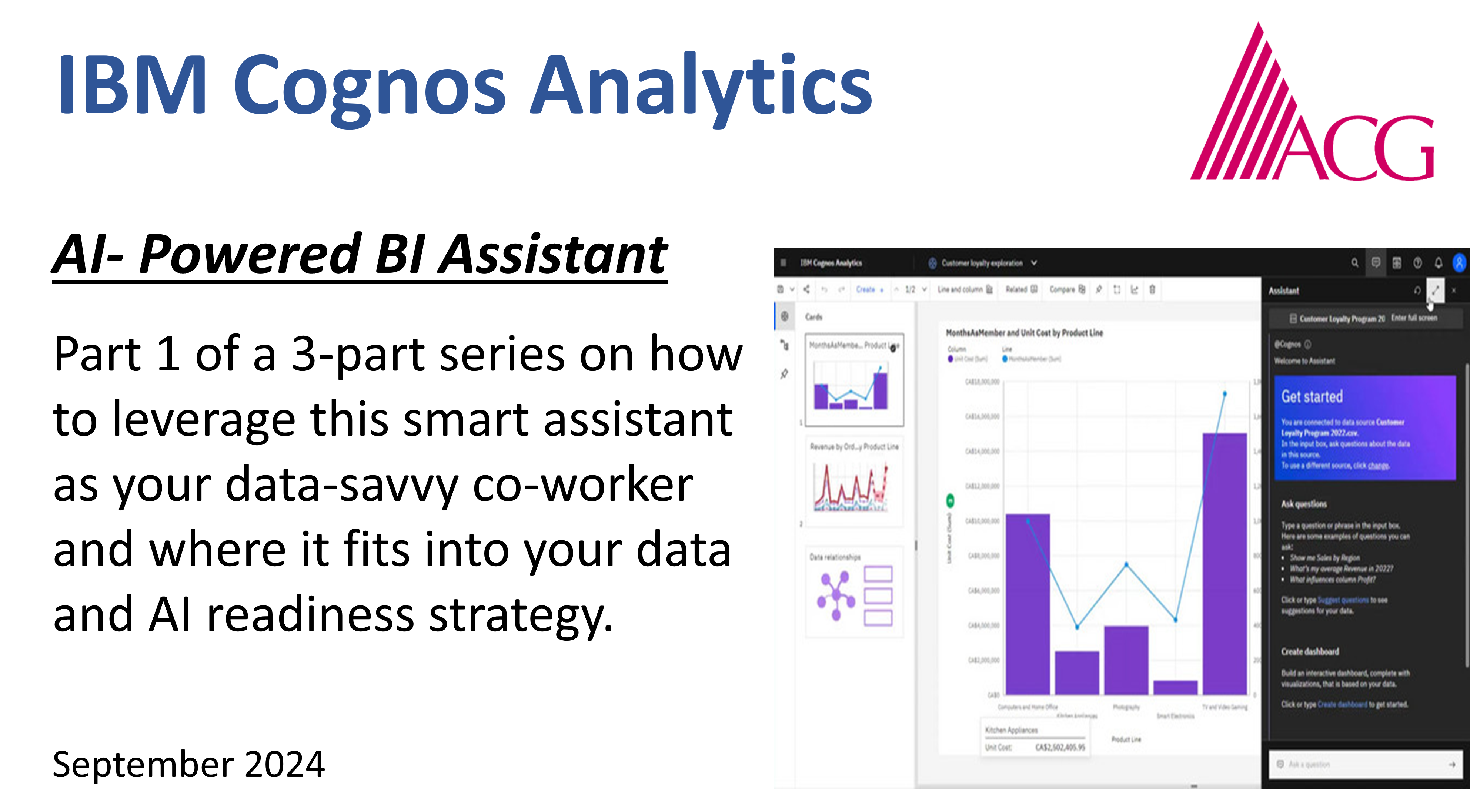 Benefits of IBM Cognos Analytics AI-Powered BI Assistant – Part 1